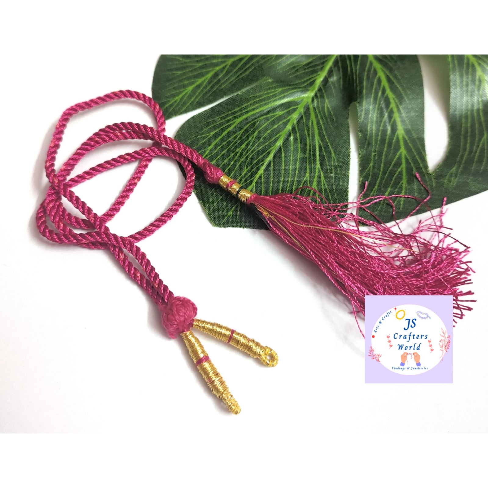 Non-Hook Dark Pink Back Rope - JS Crafters World